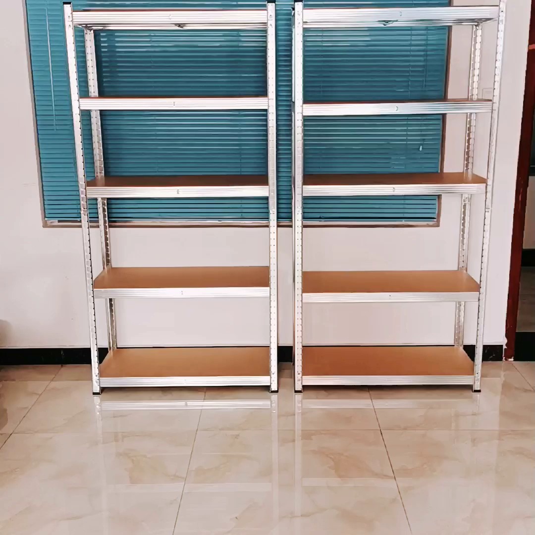 Galvanized Storage Rack Shelf Storage Shelving With Curled Edge Upright ...