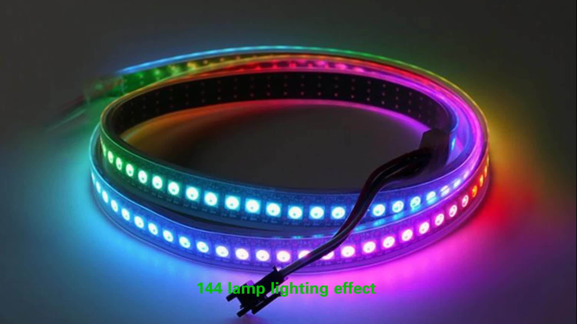 5v Ws2812b 5050 Pixel Waterproofing Rgb Smd Led Stripes 144 - Buy Pixel ...