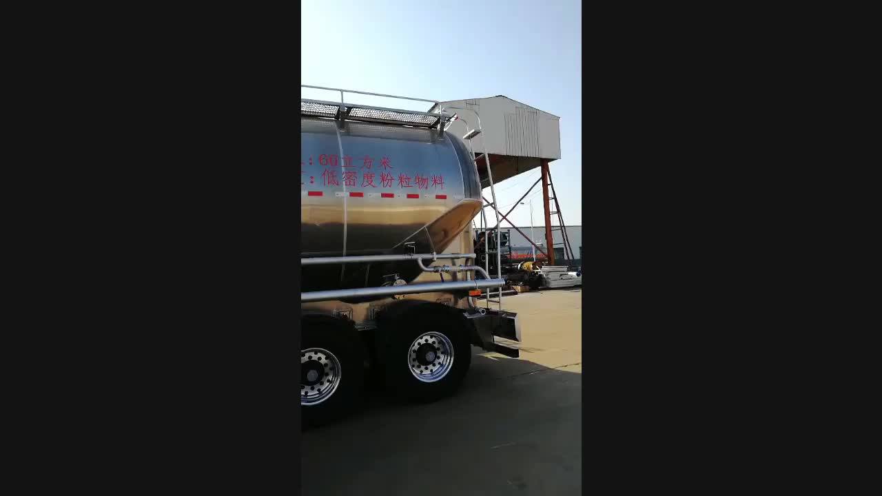 52cbm Aluminium Bulk Wheat Flour Transport Tank Trailer - Buy Bulk ...