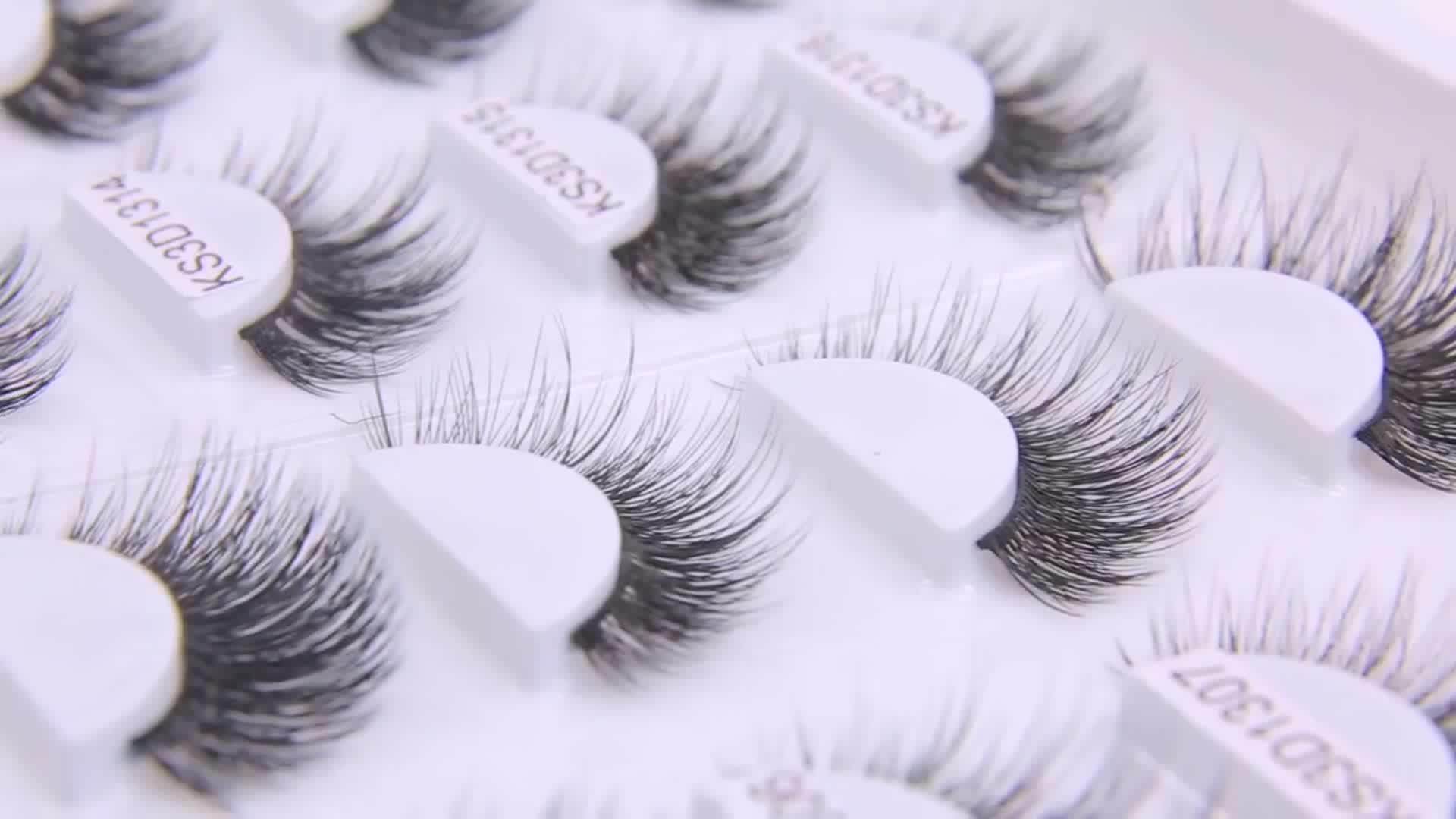 Worldbeauty 100% 3d Mink Silk False Eye Lashes Own Brand 3d Mink ...