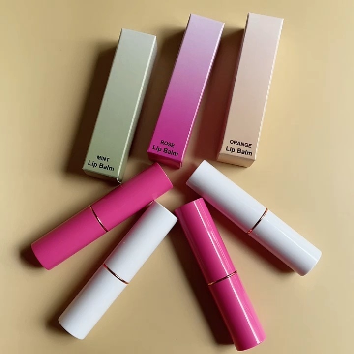 Oem Vegan Soft Moisturizing Glossy Treatment Lip Balm Private Label
