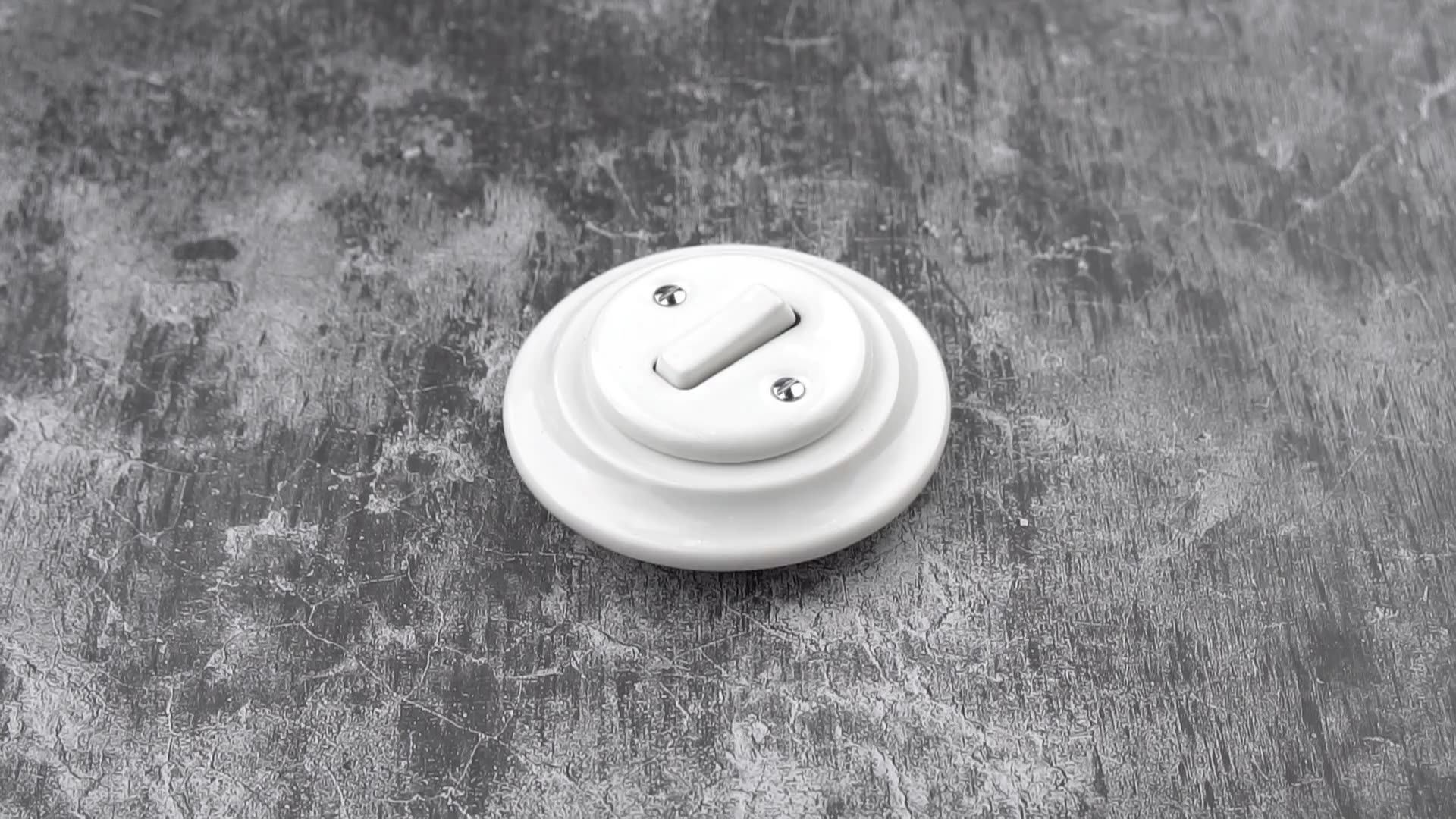Colourful Vintage Switch Wall Socket,Electric Porcelain Button Switch ...