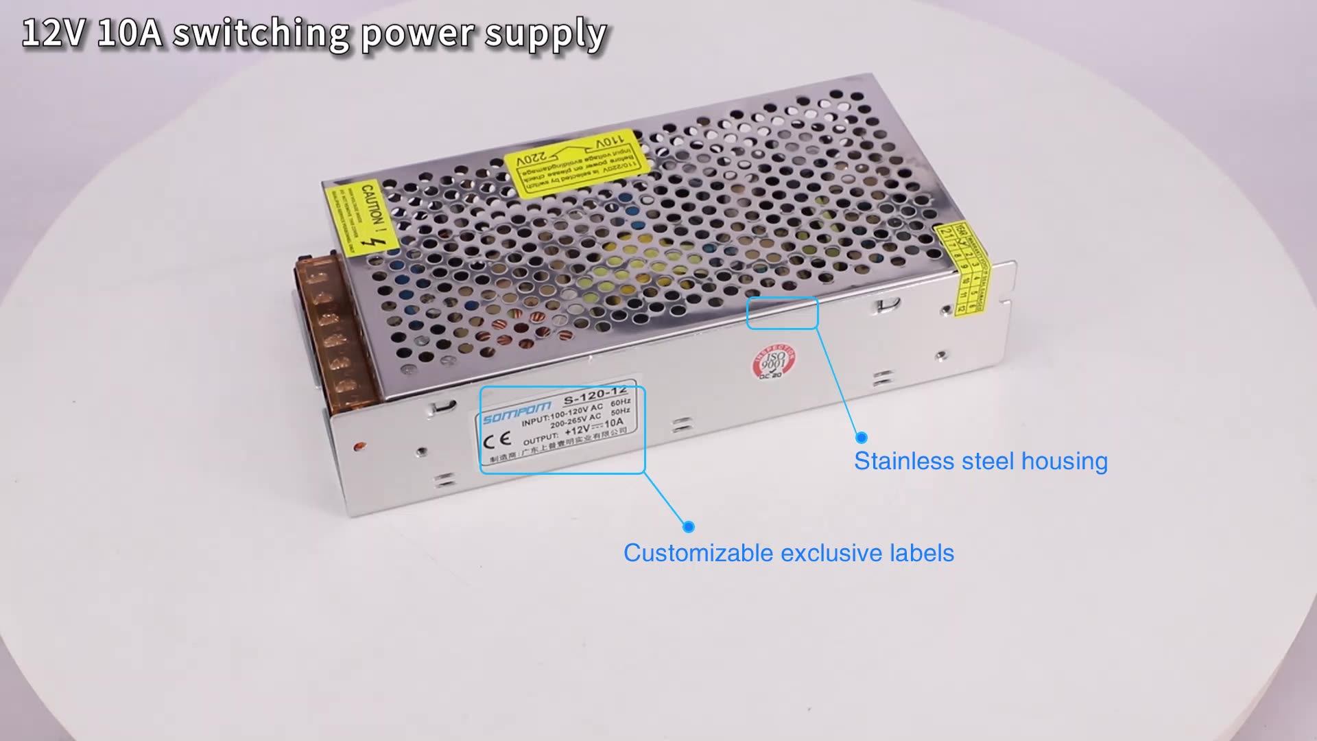 Sompom Catu Daya 120w Smps Dc 12v 10a Sakelar - Buy Switching Power ...