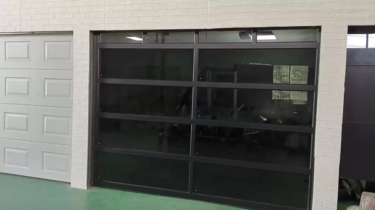 Custom 9x7 Garage Door Full View Transparent Aluminum Car Plexiglass ...