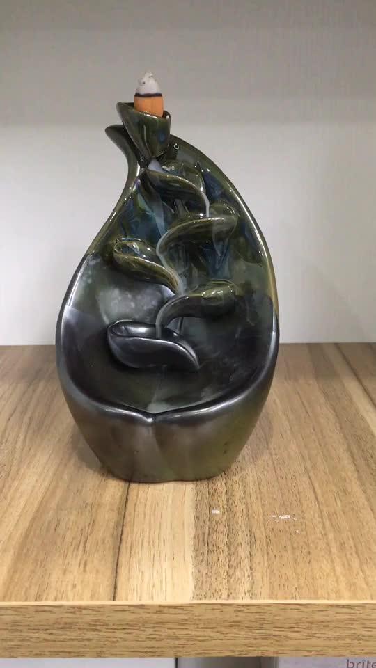 Smoke Waterfall For Home Decor Ornament,Ceramic Indoor Waterfall ...