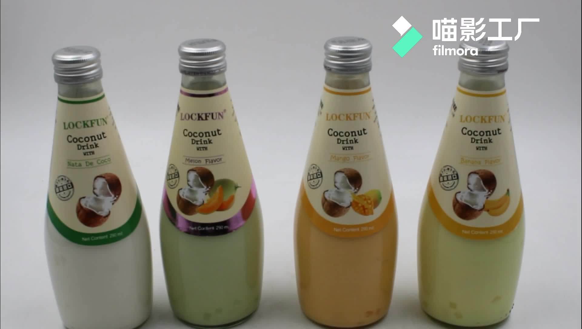 泰国进口乐可芬lockfun芒果香蕉木瓜椰汁原味哈密瓜果汁饮料290ml-阿里巴巴