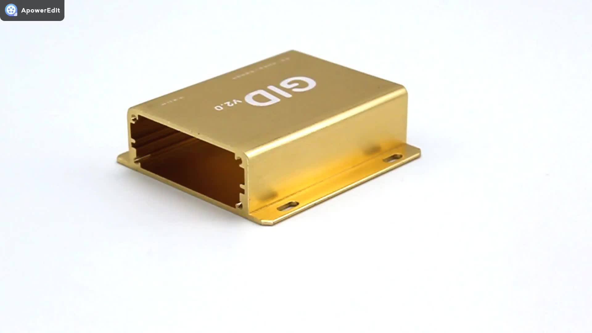 Custom Anodized Lithium Battery Aluminum Extrusion Enclosure For Pcb ...