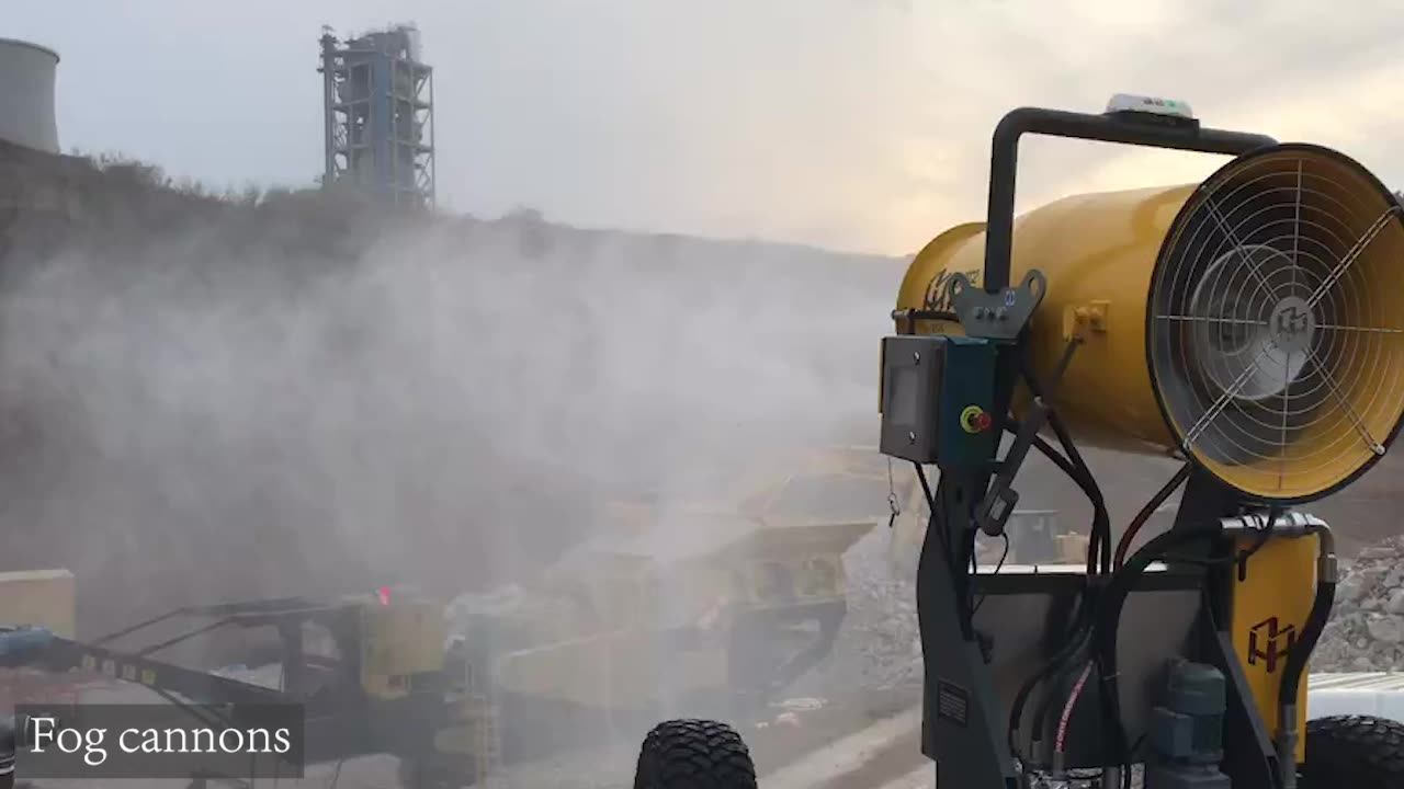 Dust Suppression Water Mist Machine Mist Blower Sprayer Machine 50m 60m ...