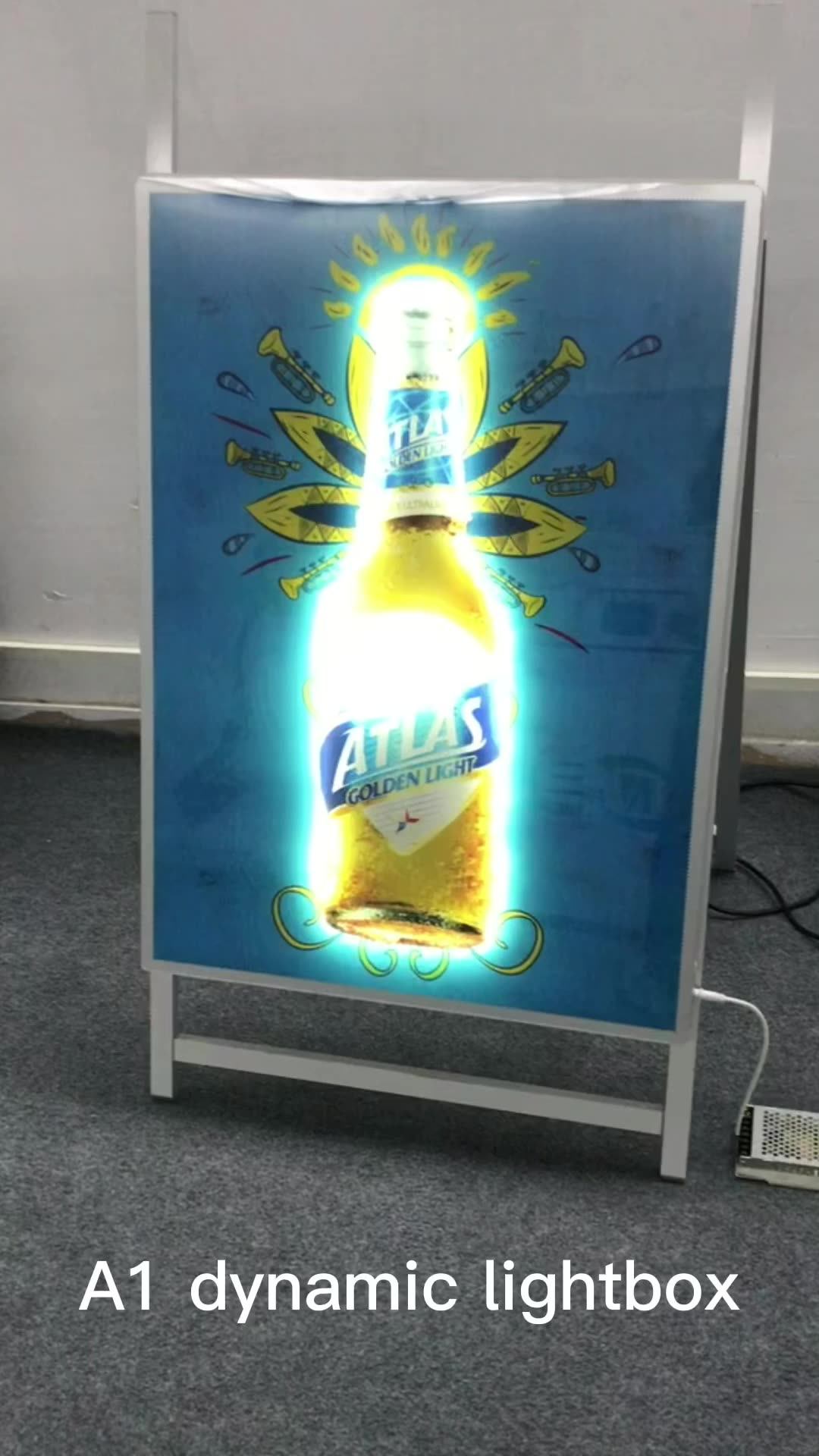 A1 A2 A3 Led Wall Mounted Aluminium Frame Restaurant Menu Tempered ...