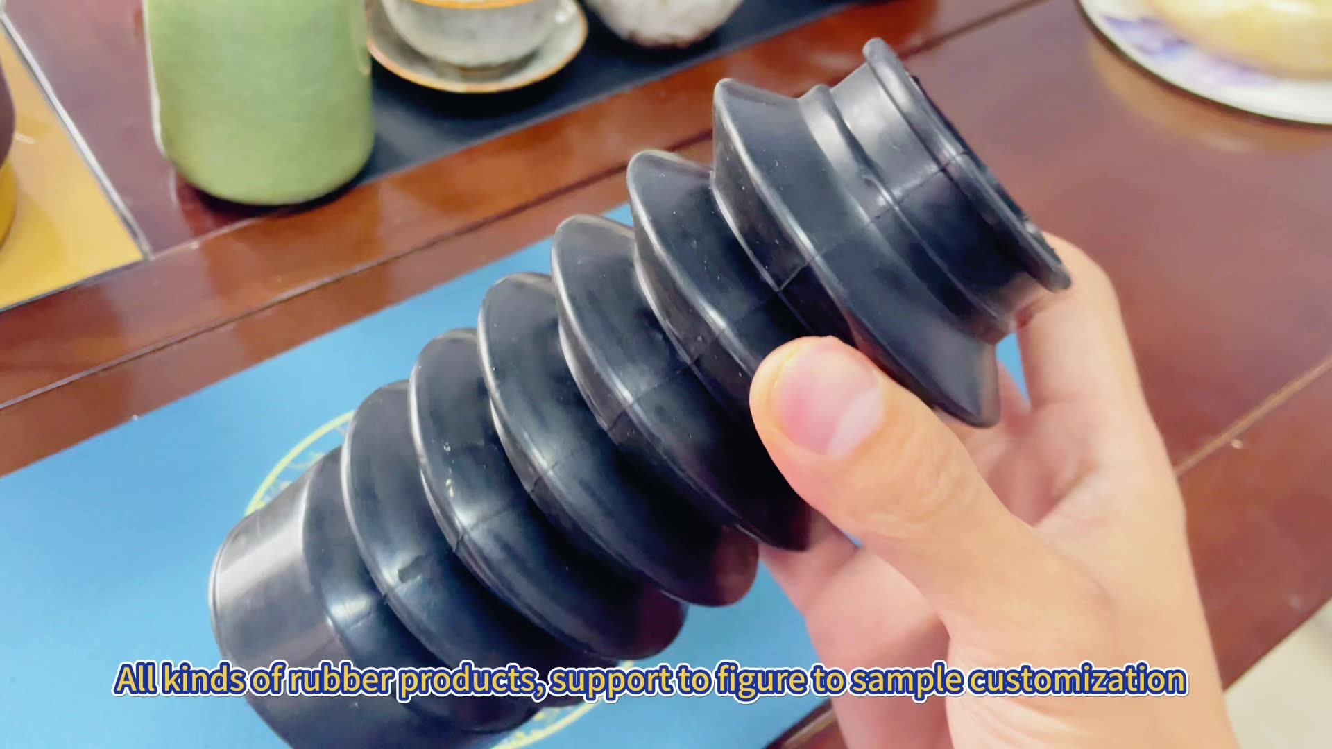 Custom Molded Absorber Rubber Bellows Dust Cover Flexible Neoprene ...