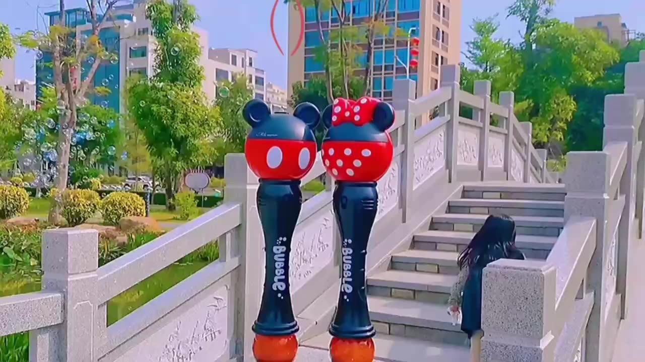 Little Kids Mickey Mouse Light And Sound Musical Bubble Wand,Includes ...