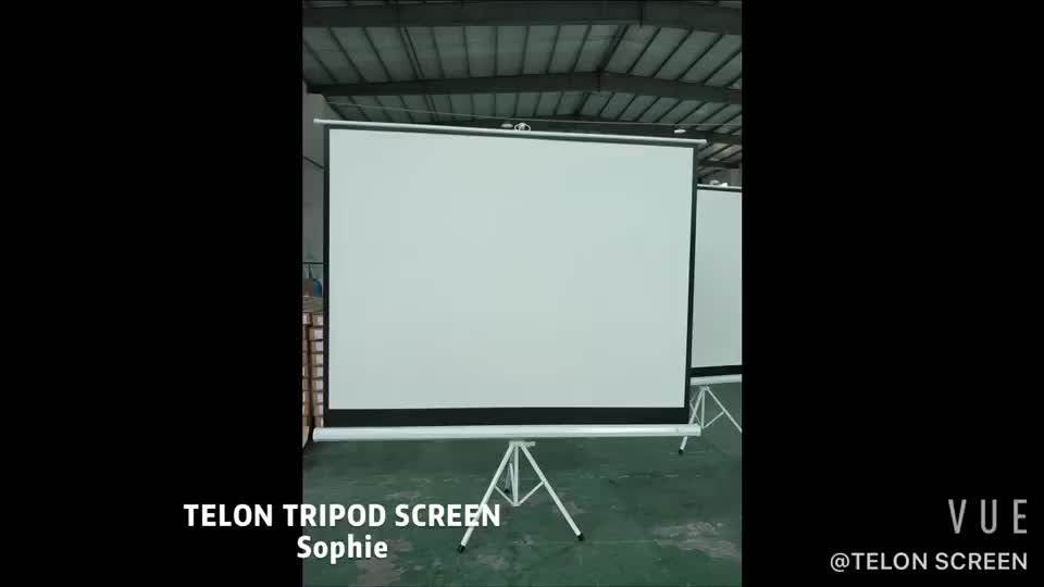 Telon 100" 4:3 Foldable Tripod Projector Screen Portable Indoor Outdoor ...