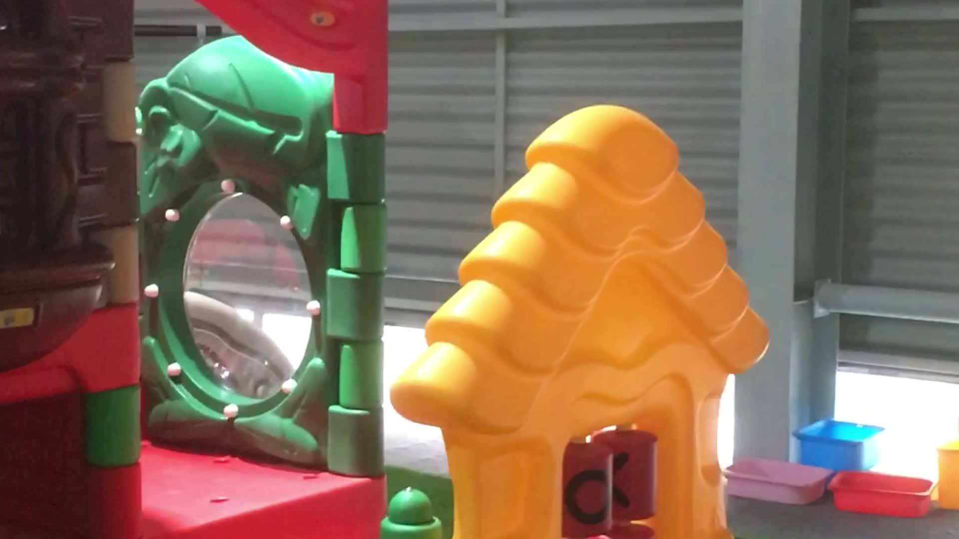 Outdoor Playground Type And Wooden Playground Material Kids Play House ...