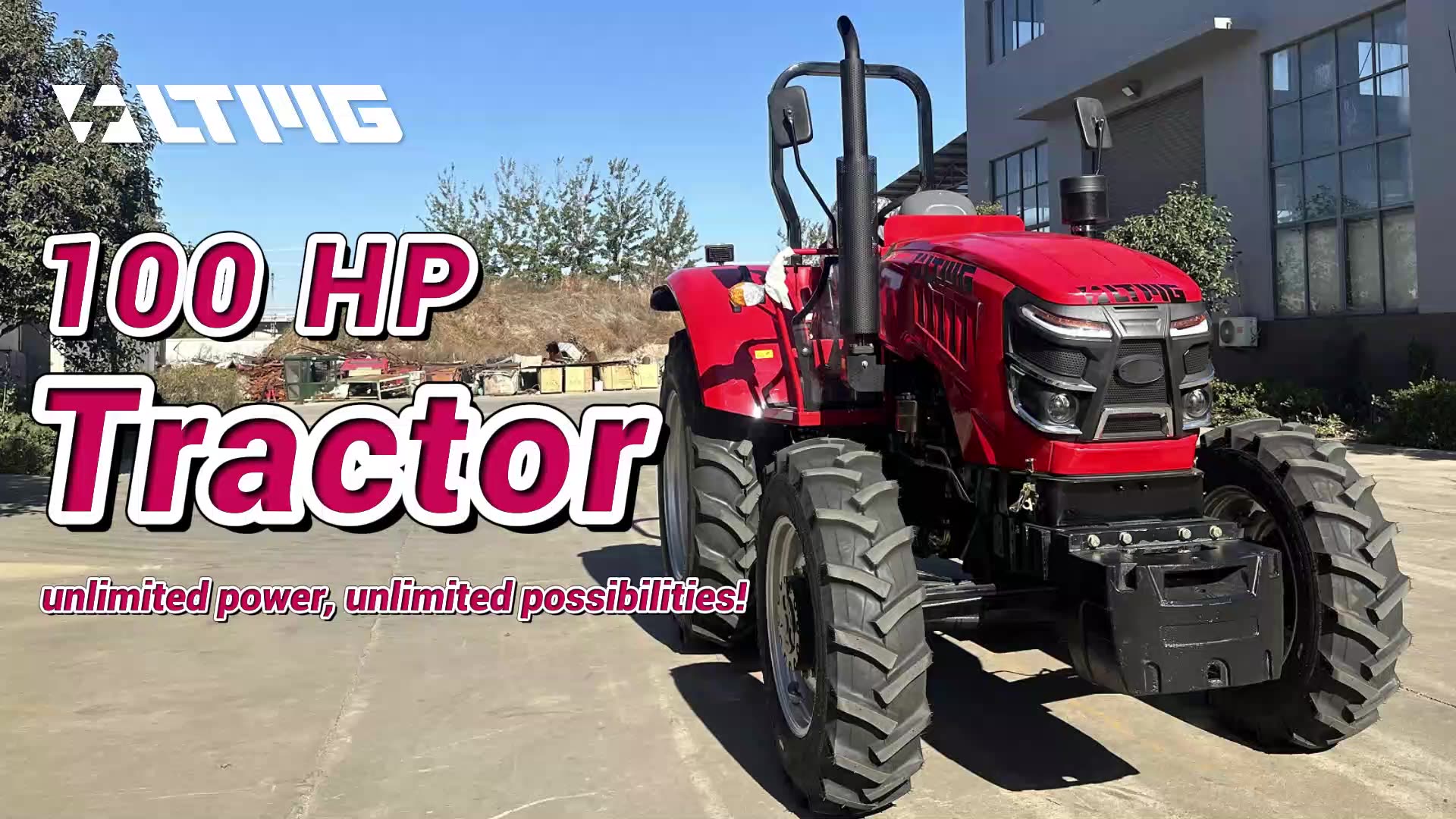 Ltmg 4x4 Wheel 4wd 85hp 90hp 100hp 120hp Tractor Front Loader Farm Garden Tractor With Cabin ...