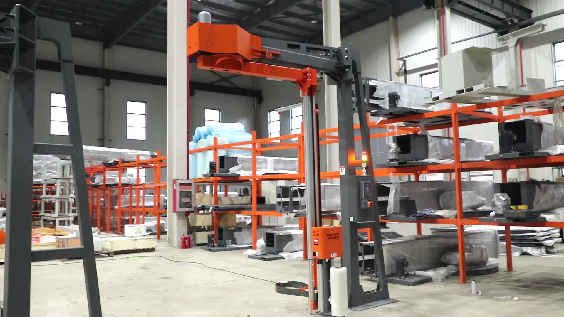 Automatic Rotary Arm Pallet Wrapping Machine Pallet Wrapping Machine ...