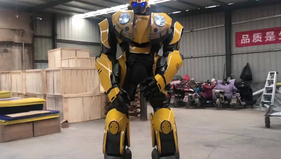 Human Life Size Cosplay Dancing Artificial Robot Performance Costume ...