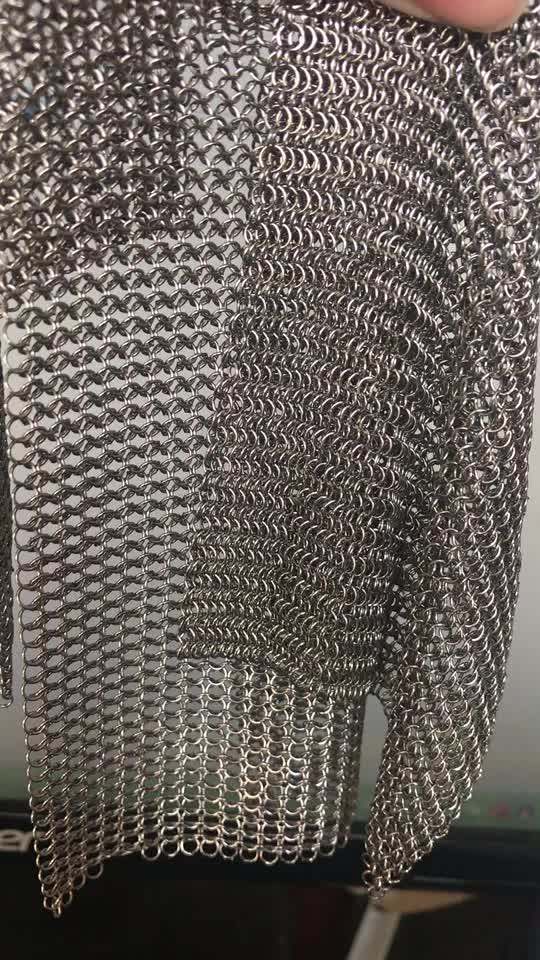 304 316 Stainless Steel Ring Chainmail Sheet / Chainmail Curtain - Buy ...