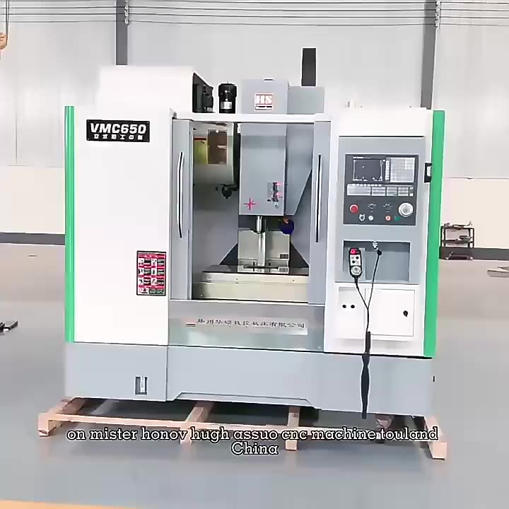 Vmc650 Vertical Cnc Machining Centers 4 Axis Machining Center Fanuc/syntec/gsk Control Milling ...