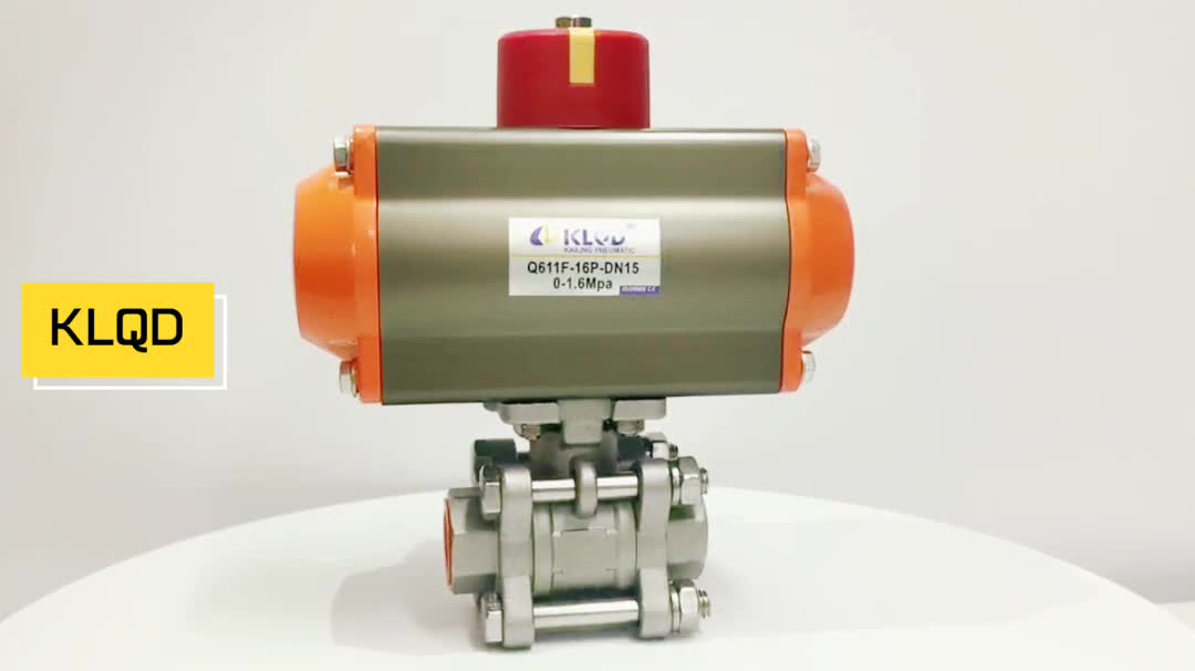 包邮专业批发Q611F-16P不锈钢304三片式3PC内螺纹连接气动球阀-阿里巴巴