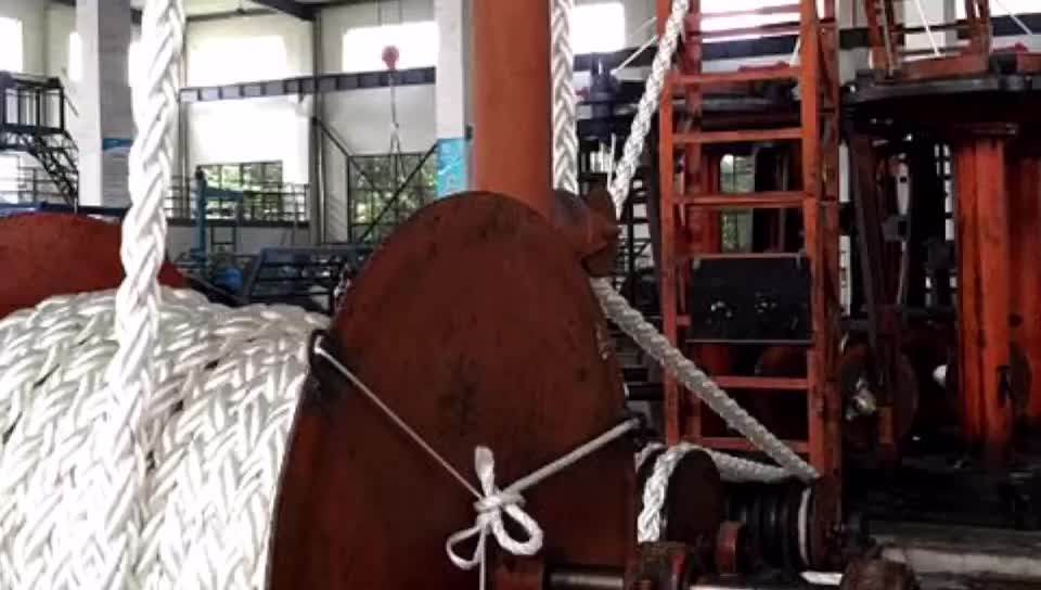 20-80mm Diameter Marine Mooring Rope Winch Rope 16 Strand Rope For Ship ...