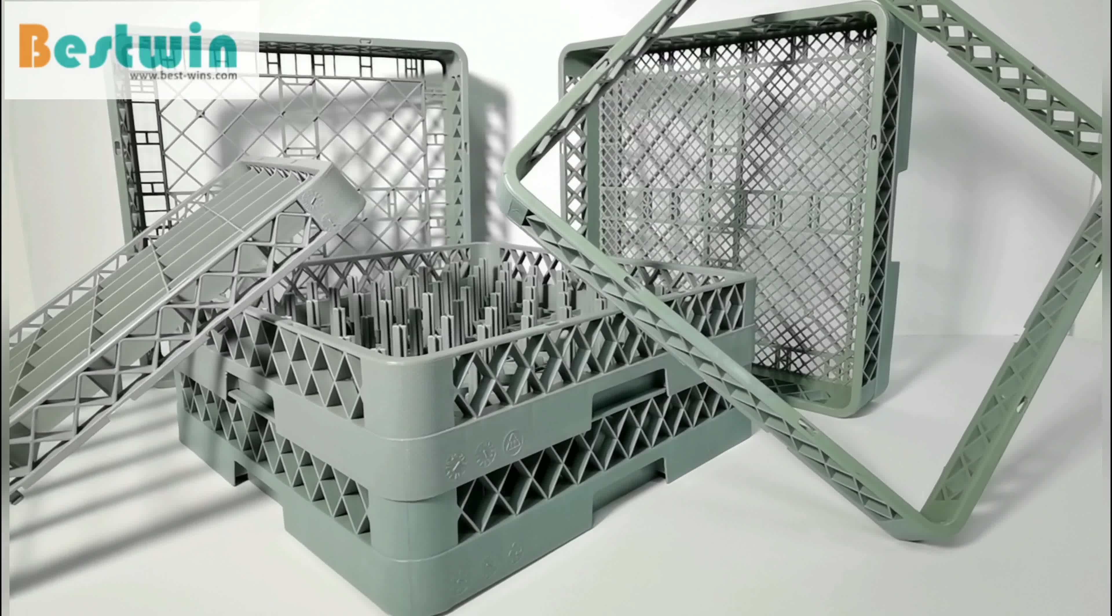 16-compartment Commercial Plastic Glass Rack For Dishwasher - Buy 16 ...