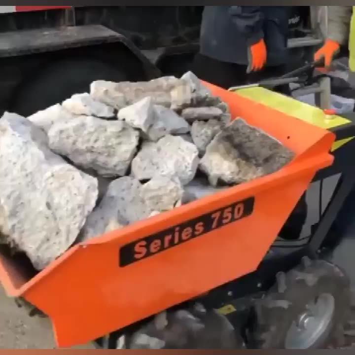 Chain Drive Engine Powered Wheel Barrow 4wd Wheelbarrow Farm Mini ...