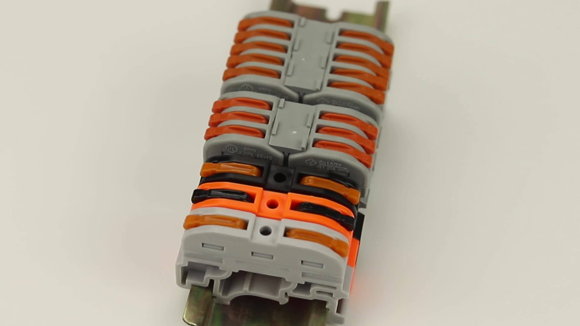 3 Pin Rail Type 222-413 Spl-3 Quick Wire Connection Terminal Press Type ...