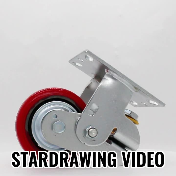 Ss 5inch Swivel Spring Loaded Casters Shock Absorber Caster - Buy Shock ...