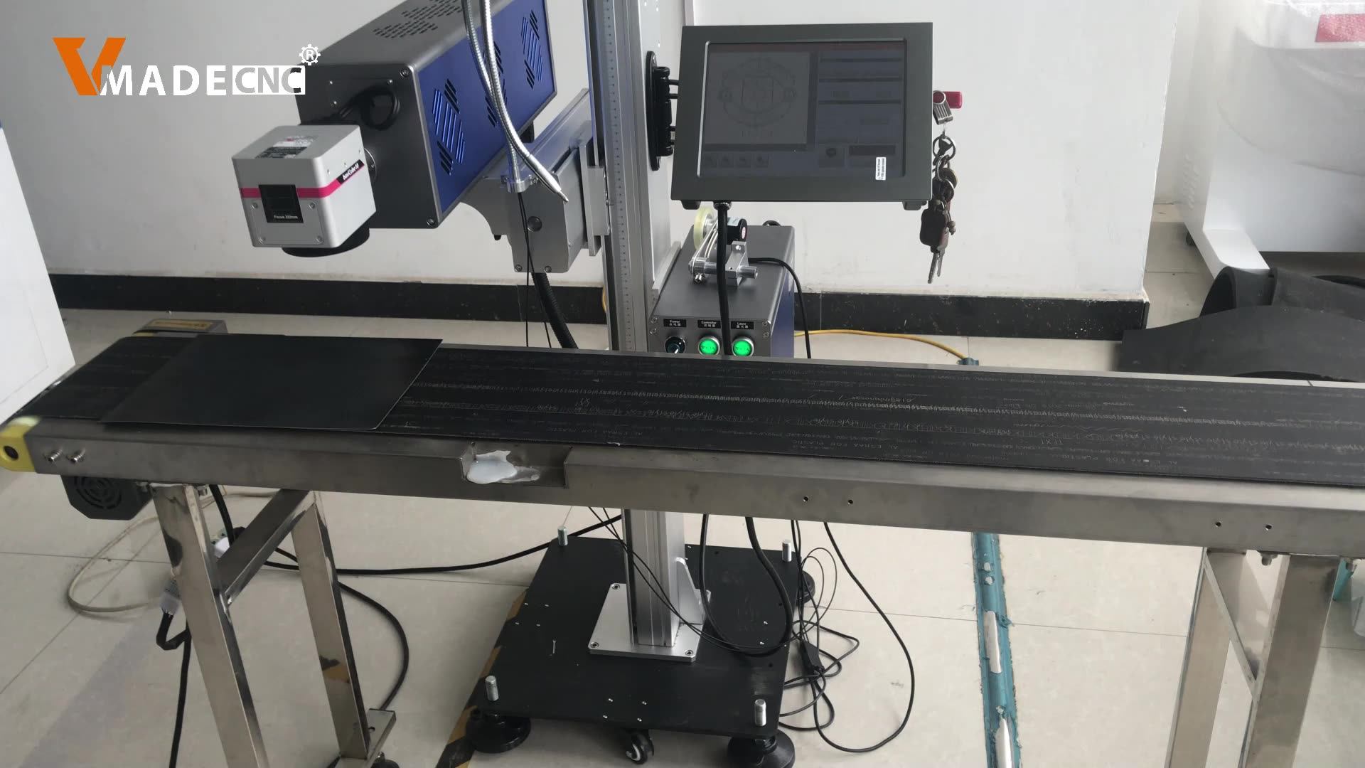 Flying Fiber/co2/uv Laser Marking Machine With Visual Positioning ...