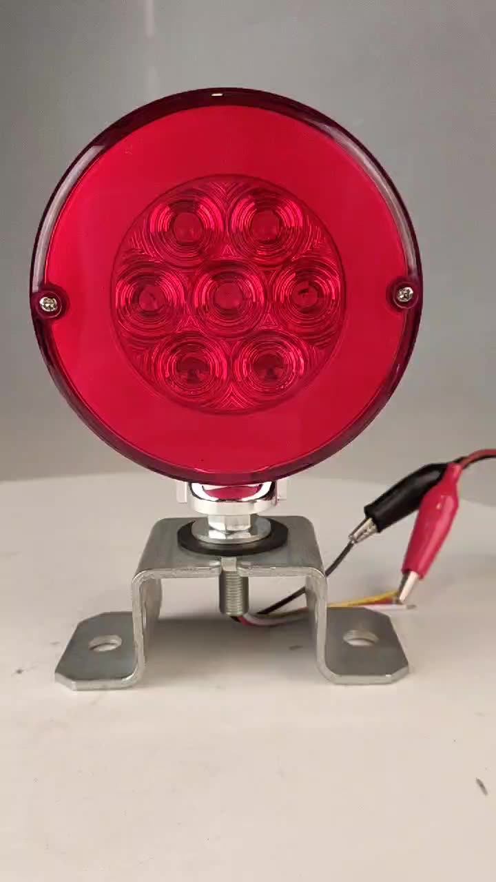 12v 24v Round Double Face Side Marker Locomotive Trailers Led Lights ...