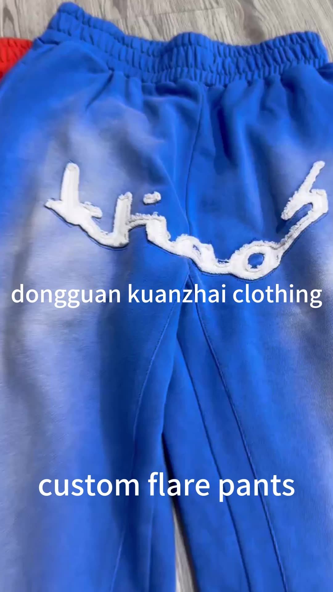 Custom Logo Vintage Stone Wash Vintage Sweatpants Jogger Patchwork Mens ...