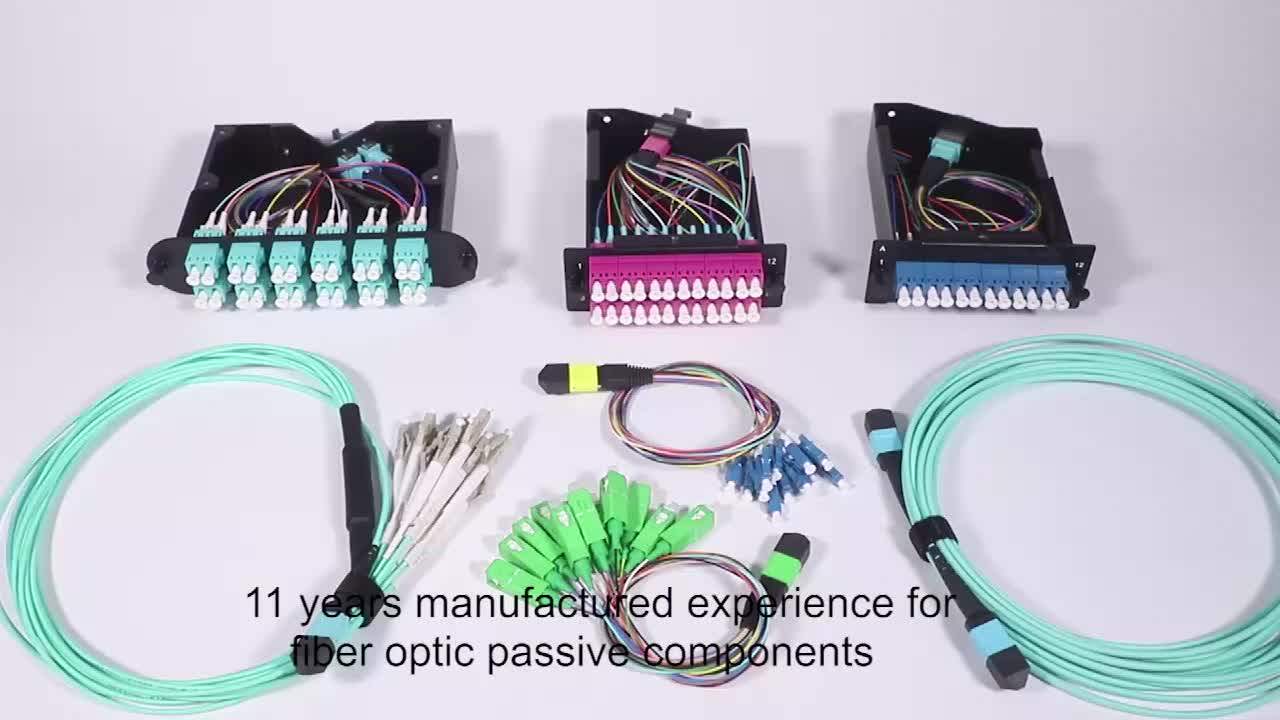 8/12/24 Core Mpo/mtp Om3/om4 Breakout Harnesses Cable Mpo To Lc Fiber ...