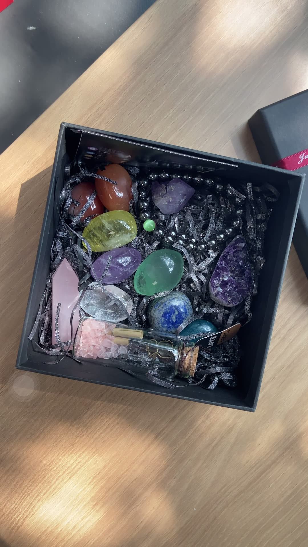 Custom Natural Crystal Kit Meditation Gift Box Set 7 Chakra Stone ...
