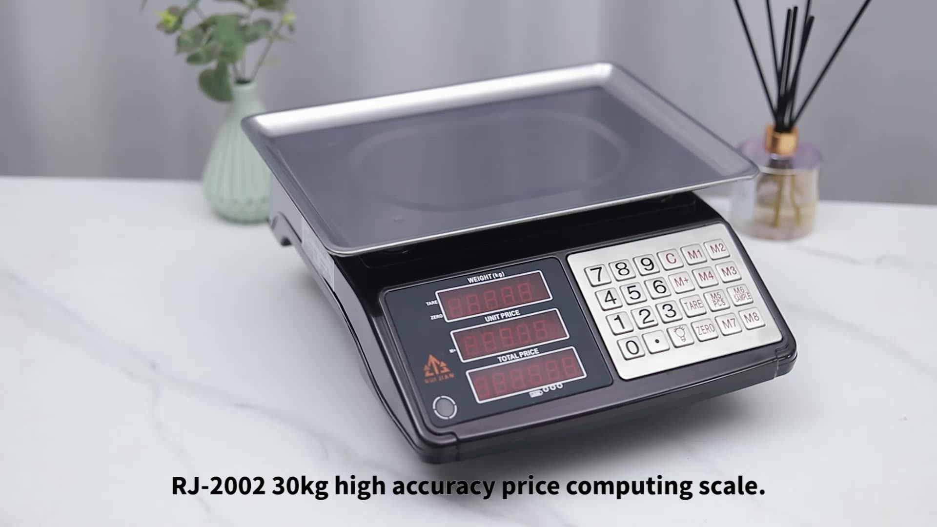 40kg Commercial Scale Digital Price Computing Scale With Led / Lcd ...