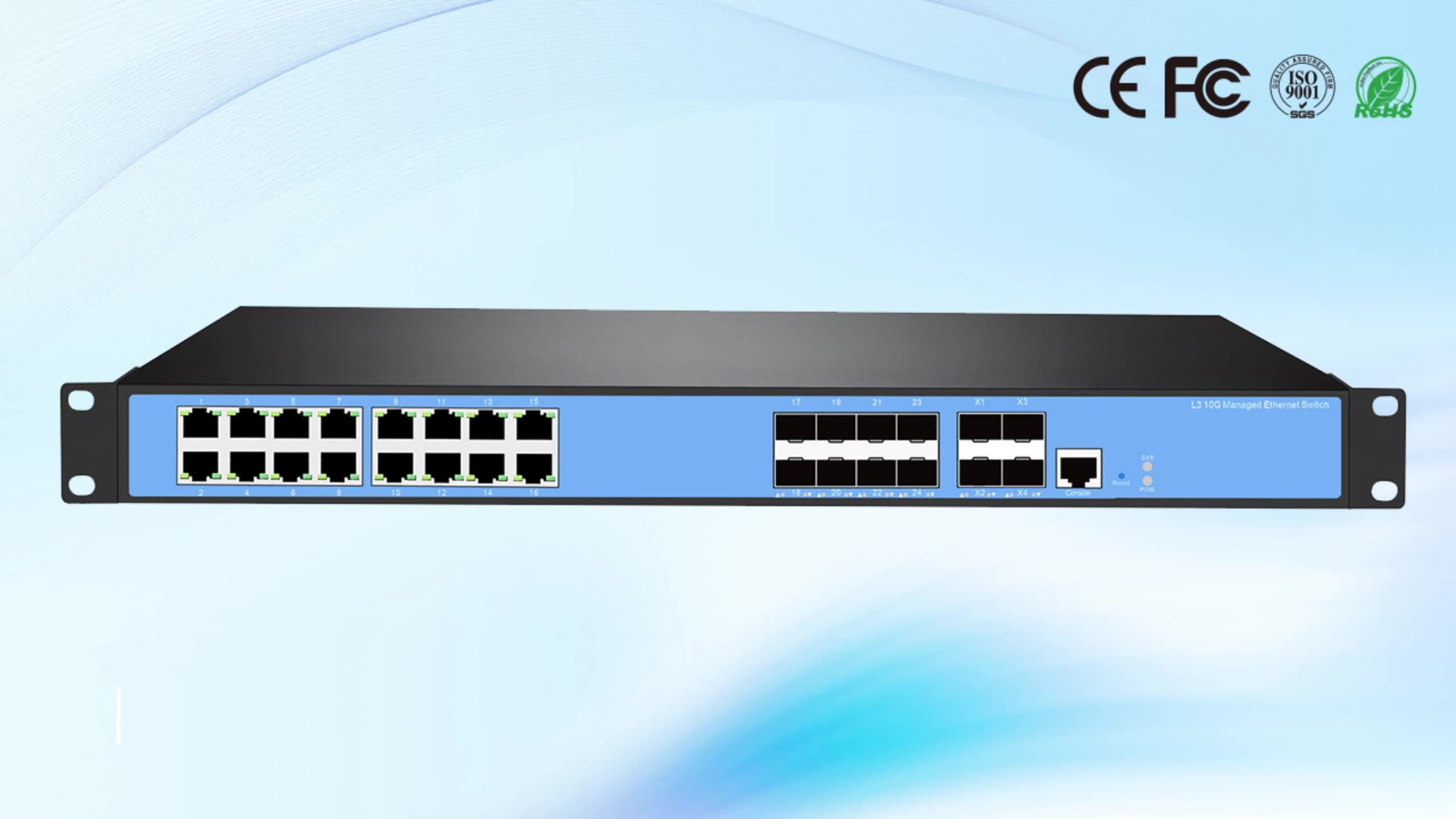 28 Port Industrial Network Switch Managed 10/100/1000m Ethernet Poe ...