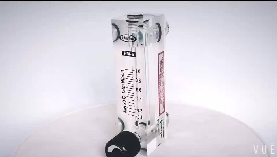 Dfg-4t6t Direct Reading Acrylic Hydrogen Gas O2 Flow Meter Oem ...