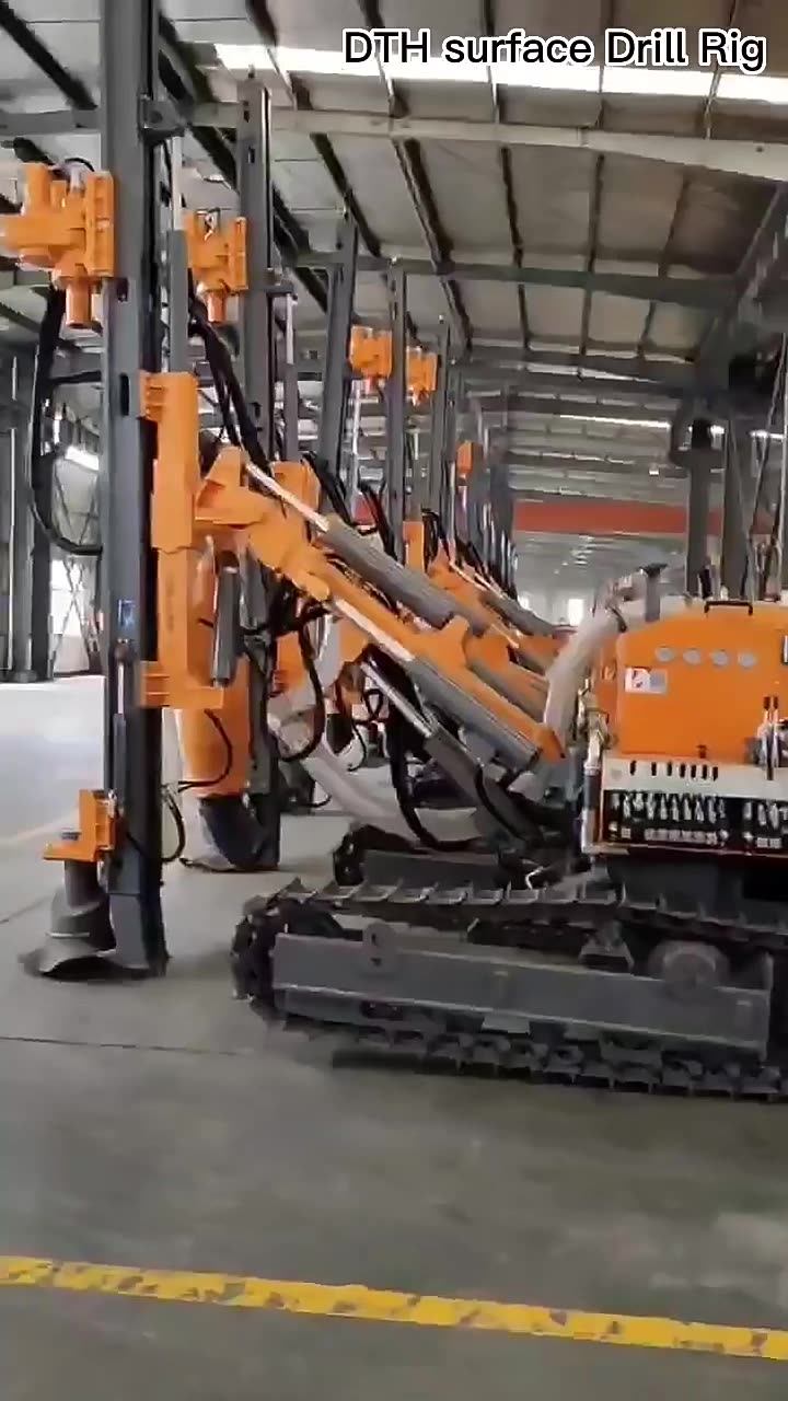 Aviva Integrated Dth Air Compressor Drilling Rig And Cabin Automatic ...