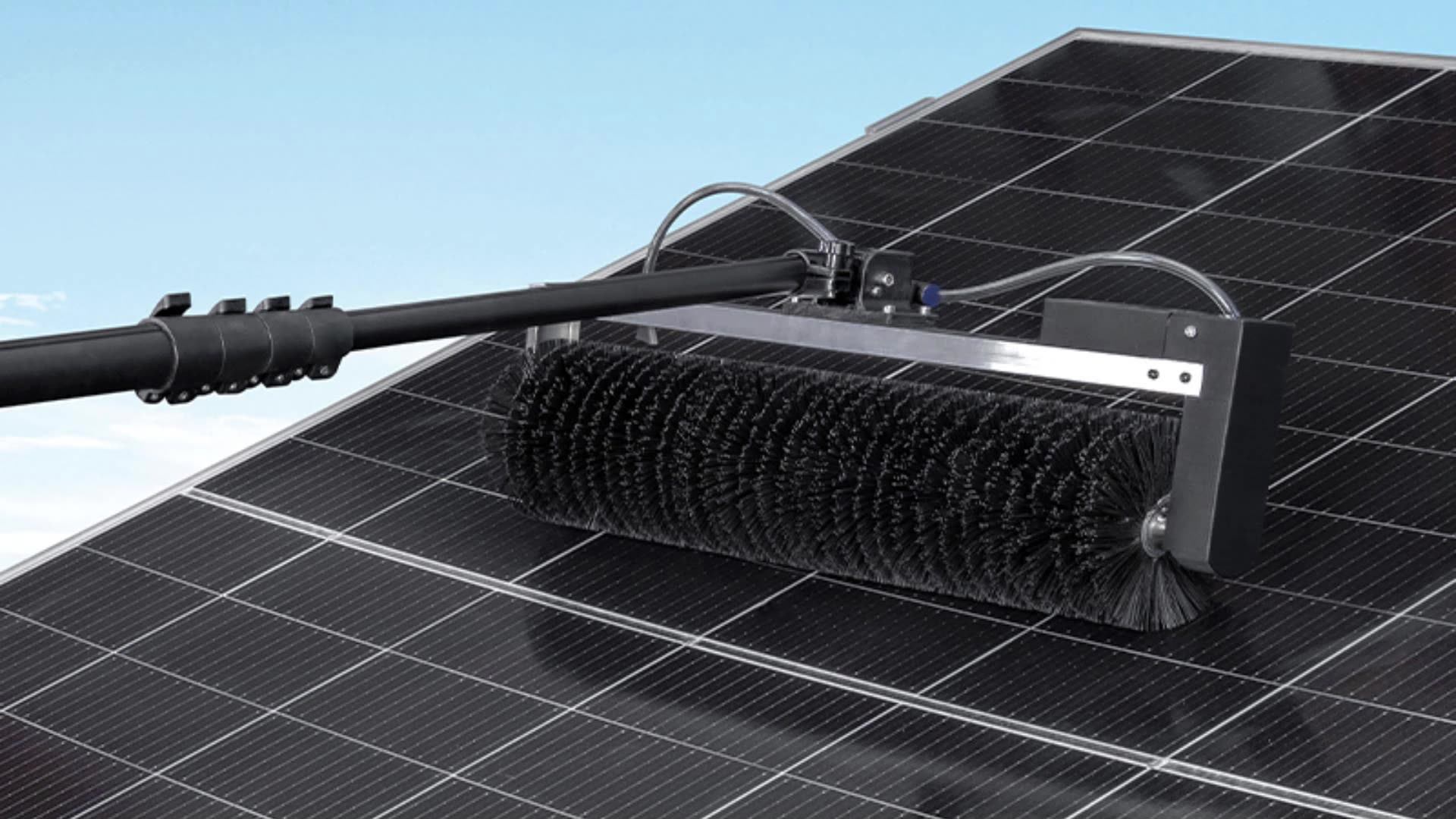 Roller Style Solar Panel Brush Automatic Photovoltaic Panel Waters-pray ...