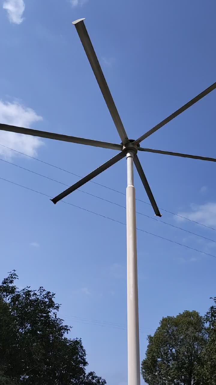 220v High Airflow Pmsm Motor 16ft 24ft Industrial Helical Fan Hvls Fan ...