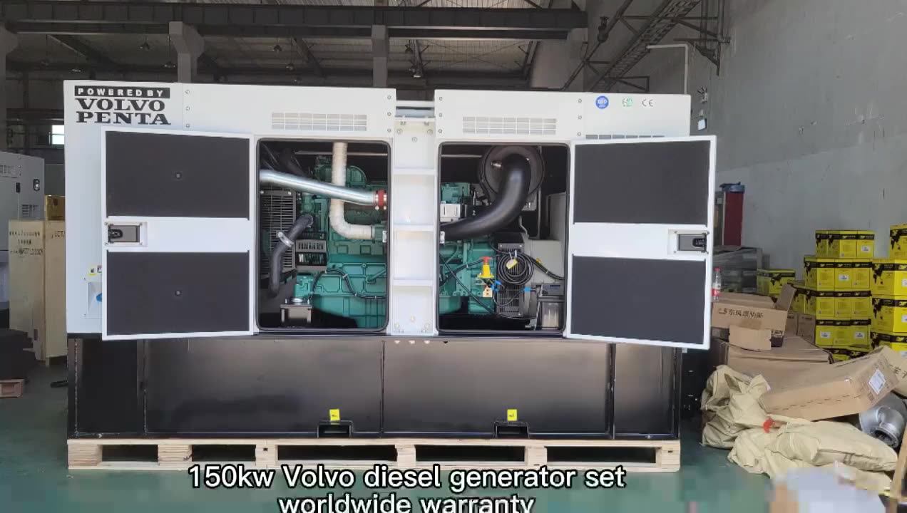 Volvo Penta Epa Diesel Motor Leroy Somer Alternator 80 100 Kw Dynamo ...