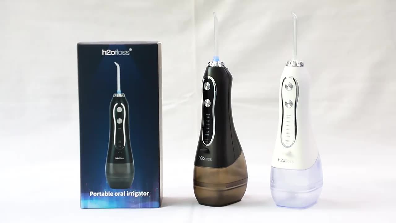 H2ofloss Portable Electric Water Flosser 5 Modes 8 Jets Cordless ...