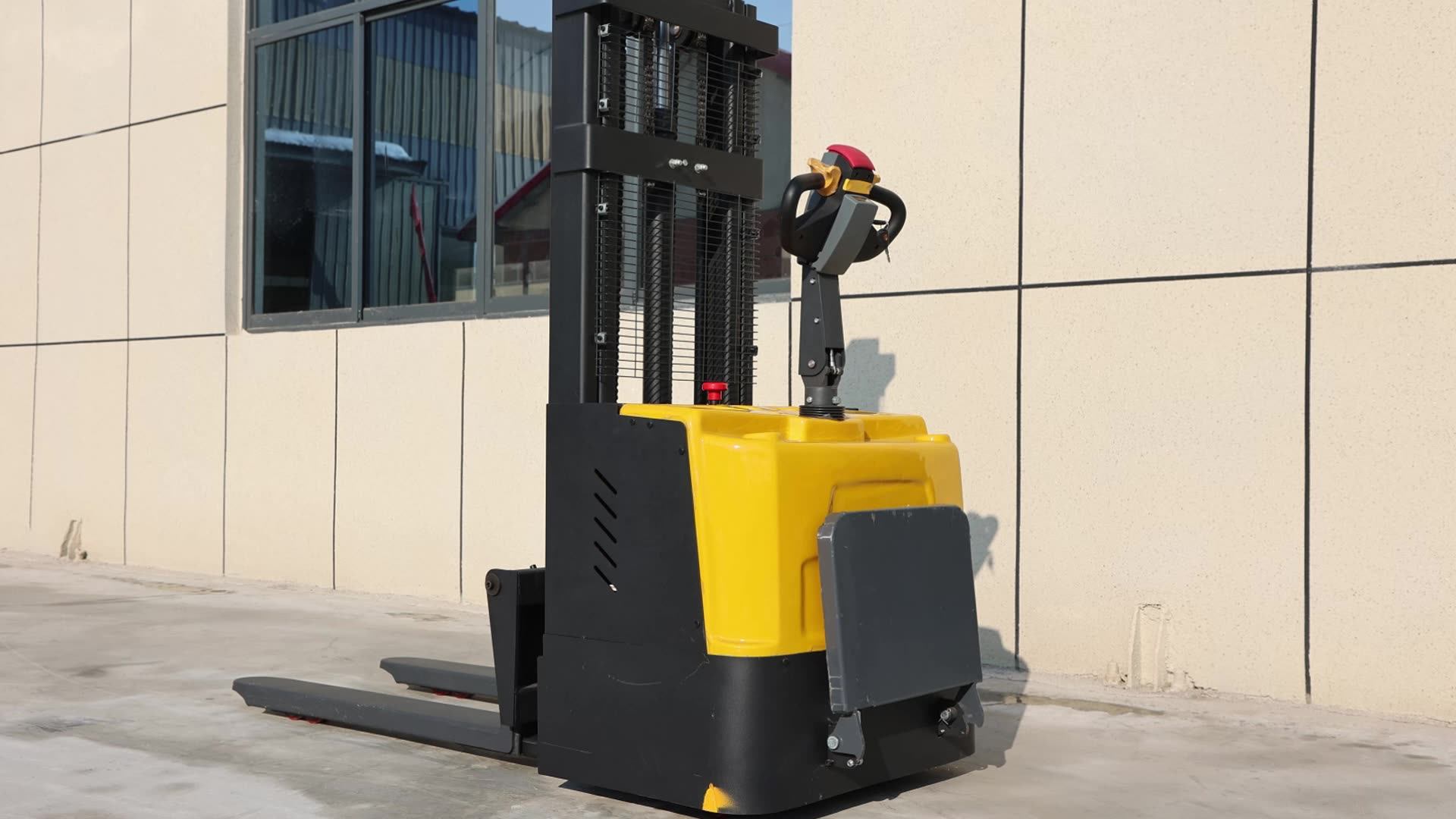 Warehouse Off Road Stacker Pallet Truck 1.5t All Terrain Fully ...