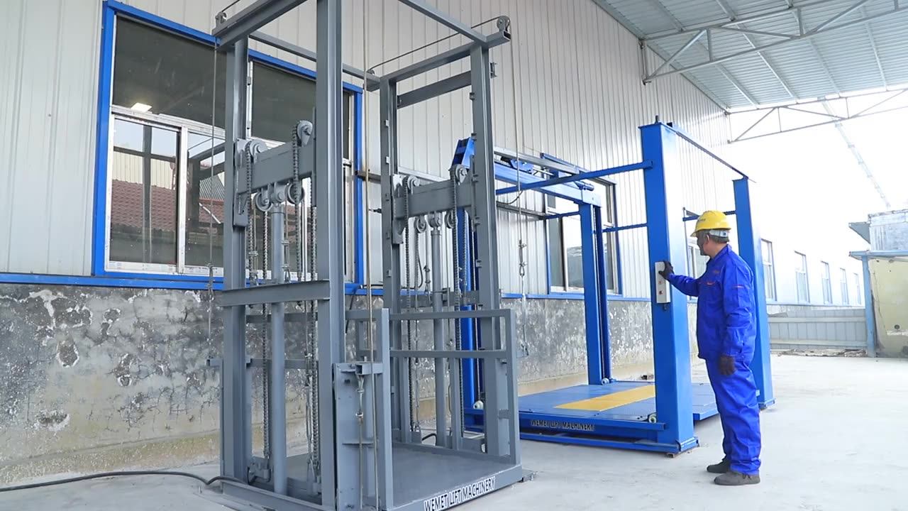 1 Year Warranty Hydraulic Electric Cargo Lifting Equipment Goods Lift ...