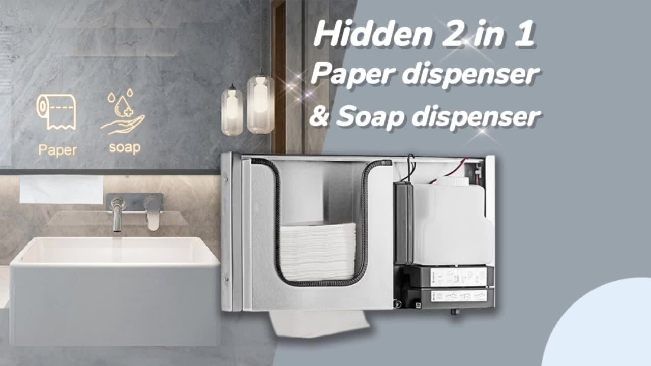 304 Stainless Steel Hidden Cabinet Behind Mirror Paper Dispenser And ...