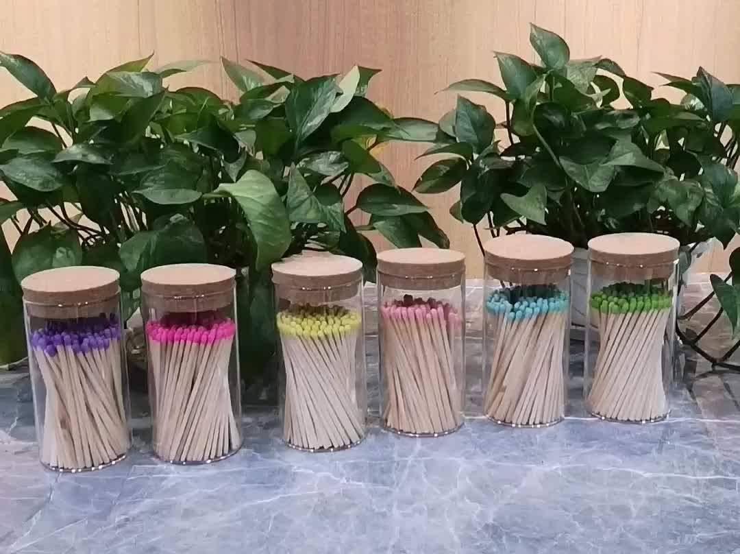 Natural Wooden Colorful Safety Match Sticks Custom Matches Tip Color ...