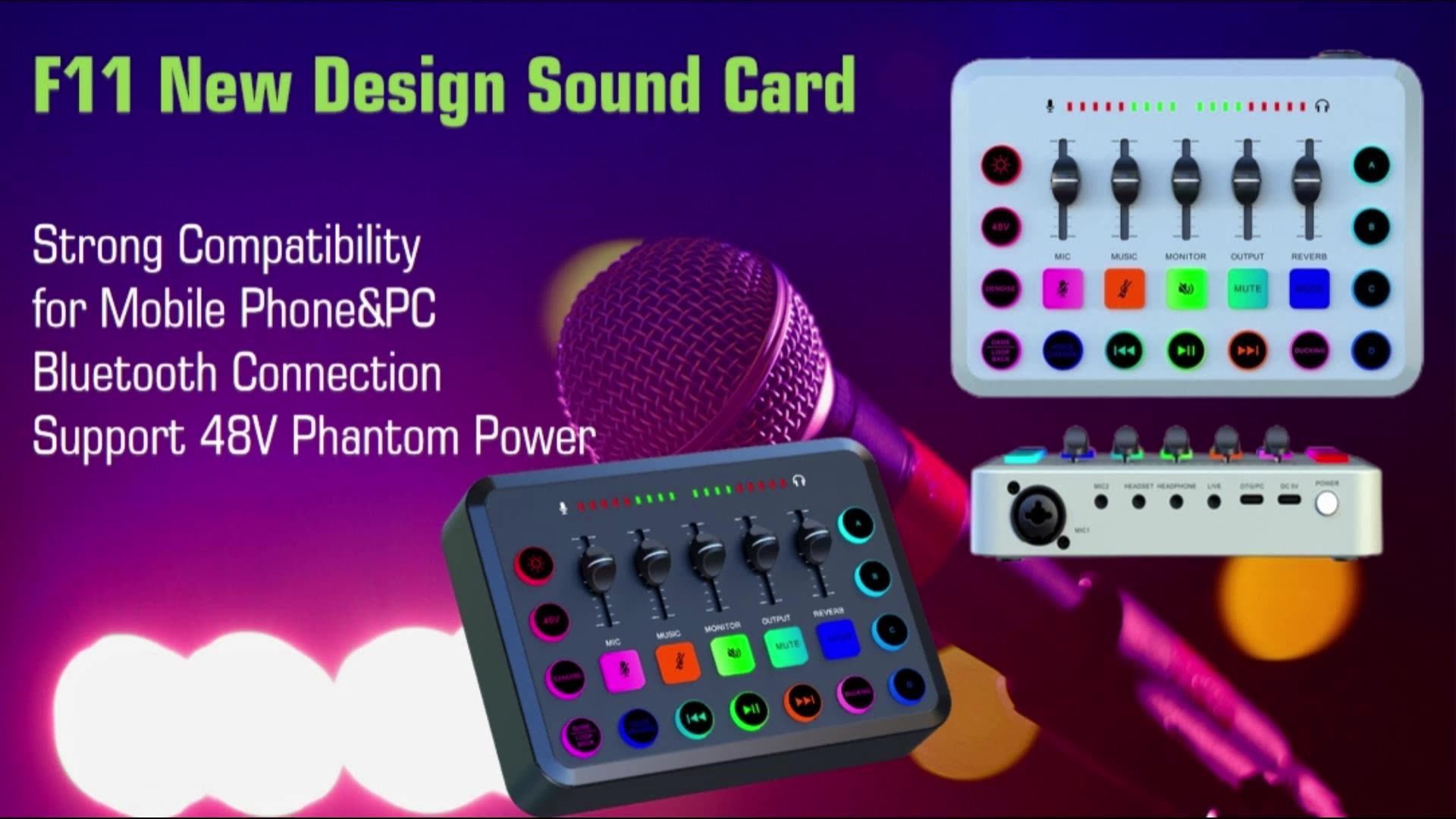 Portable External Usb Console Digital Audio Mixer Sound Recording Card ...