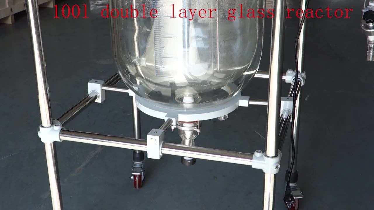 150l Jacketed Glass Reactor Vessel Lab Glass Jacket 100l Reactor - Buy ...