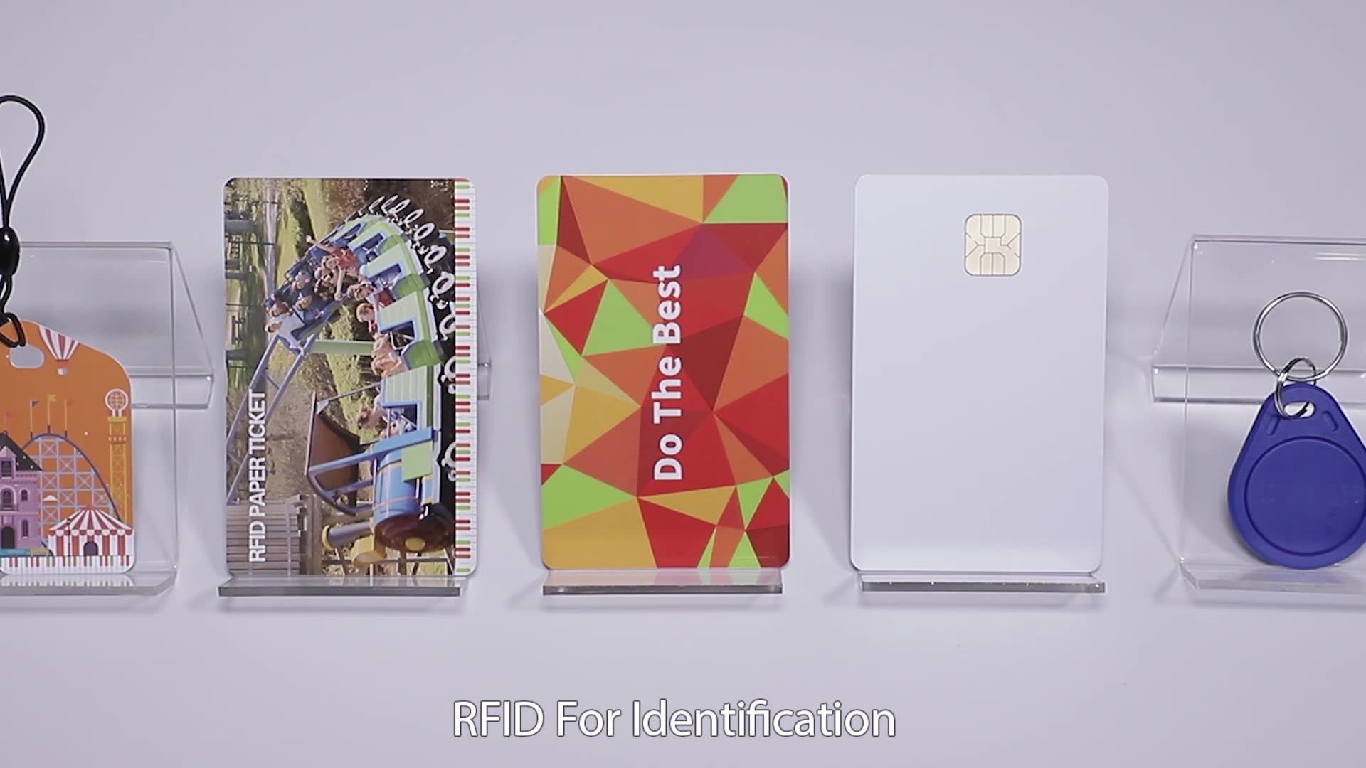 Custom Plastic Rfid Business Card Memory Smart Digital Pvc Nfc Business ...