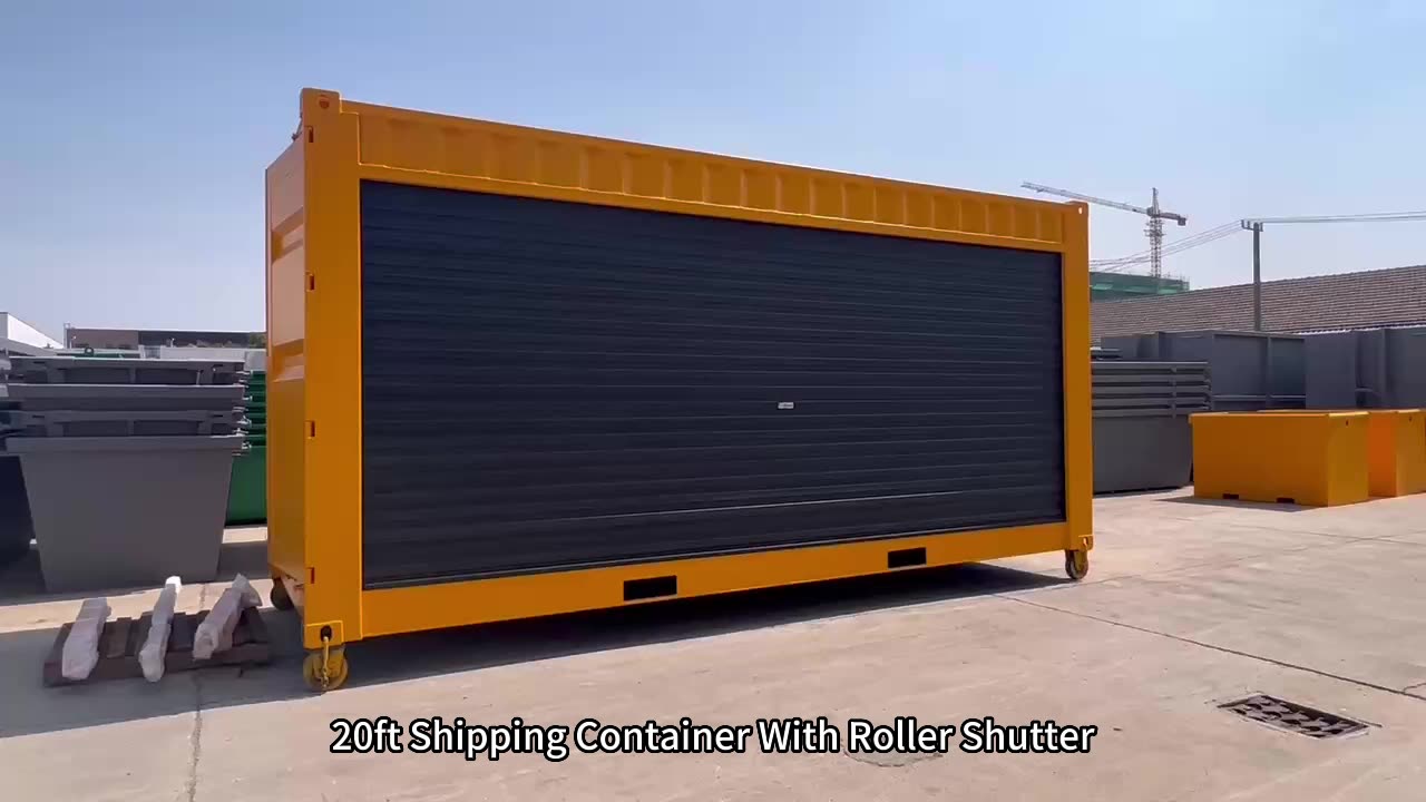 20ft Container With Rolling Shutter Door Sides Opening Door Container Self Storage Shipping ...