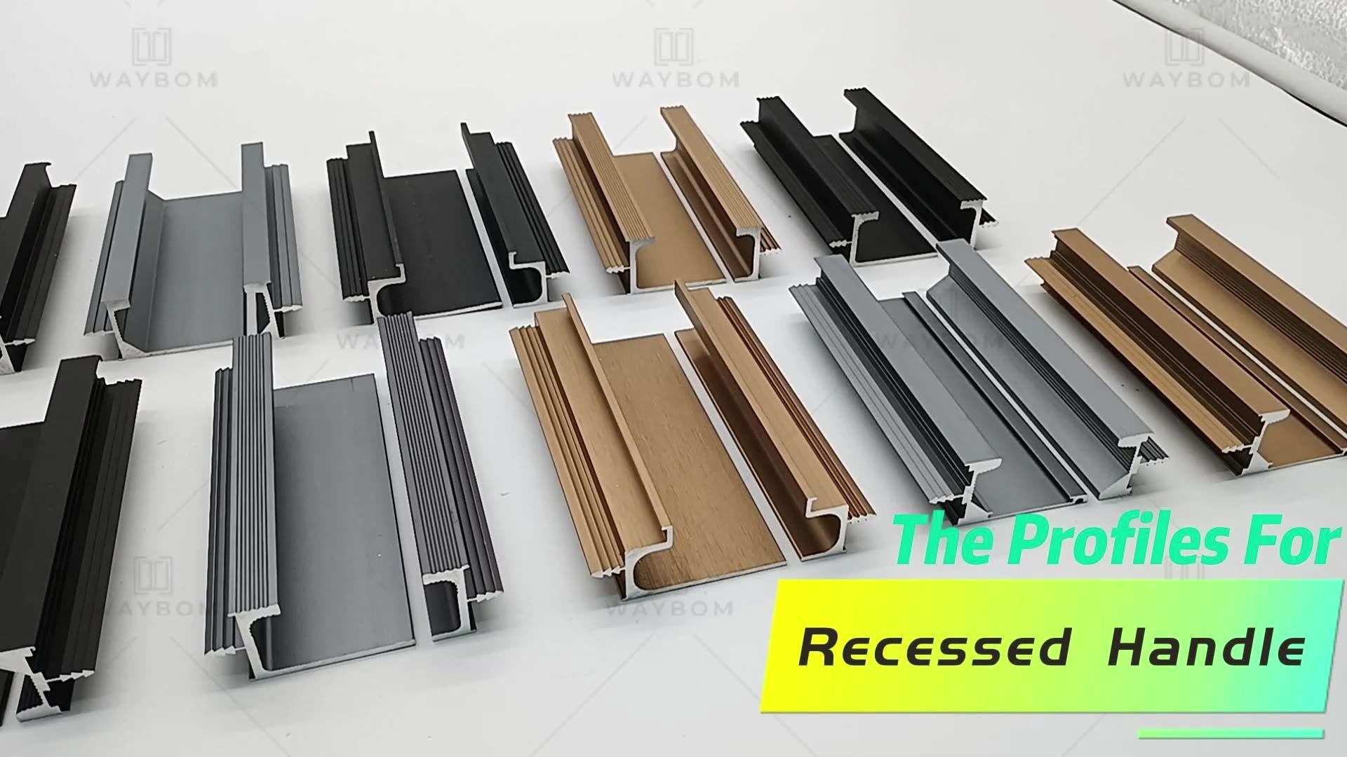 L Shape Anodized Aluminum Profile Handles Kitchen Cabinets Kitchen ...